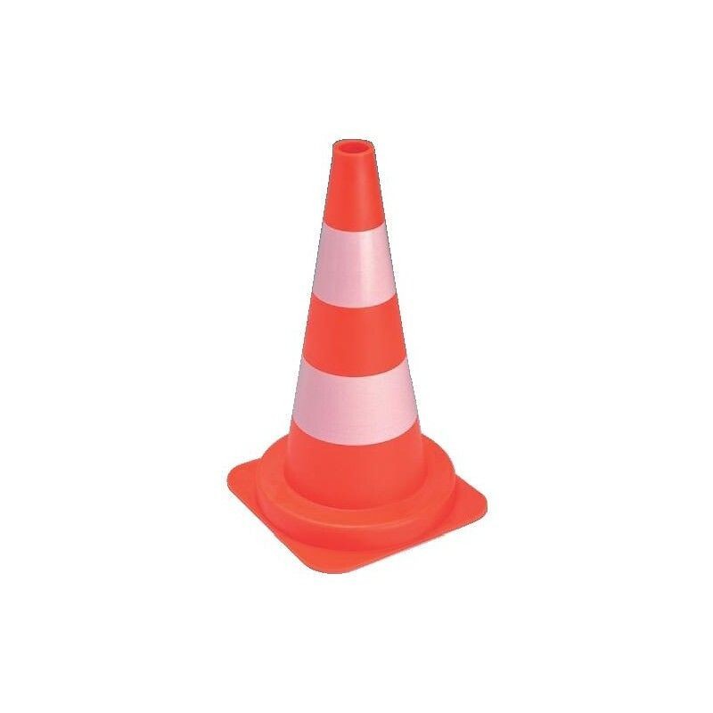 CONE 50CM SIGNALISATION 1.1KG MATERIAUX RECYCL.