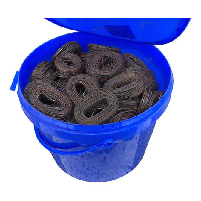 FIL FER RECUIT N° 8 EN BOBINOTS / SEAU BLEU 20KG